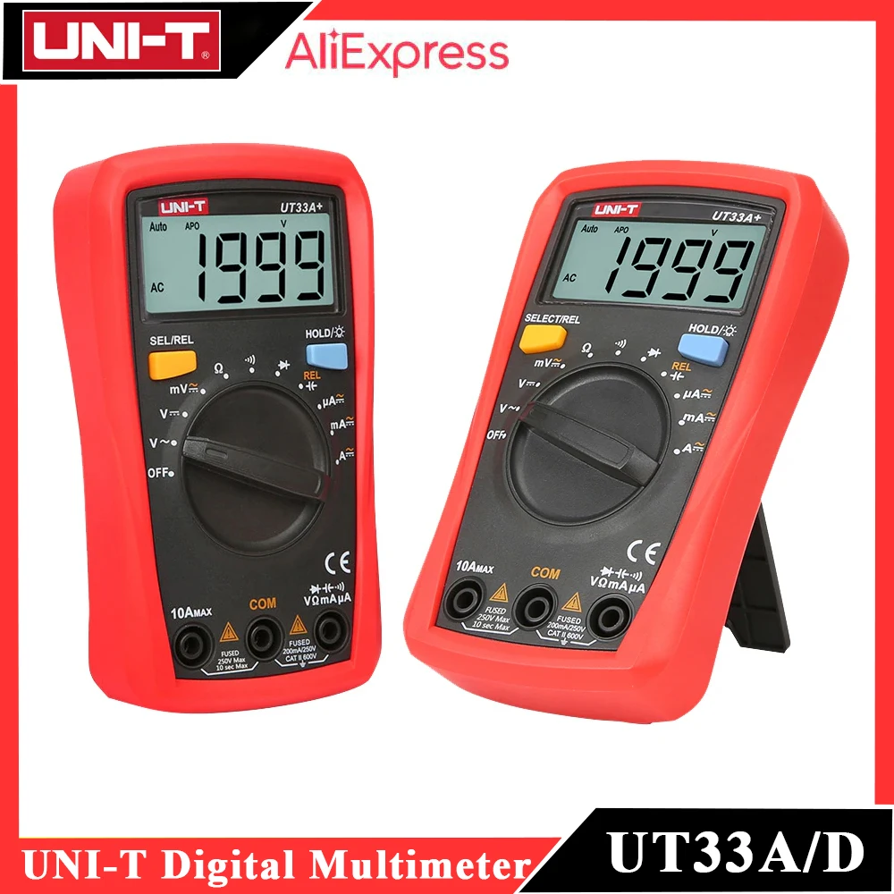 Uni-t Digital Ammeter Multimeter | Multimeter Measure Capacitance ...