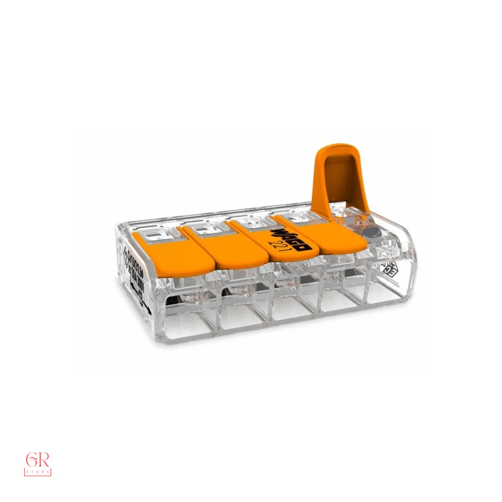 Wago-221-615-5-Pins-Junction-Box-and-Multi-Purpose-Terminal-Blocks-6-MM ...