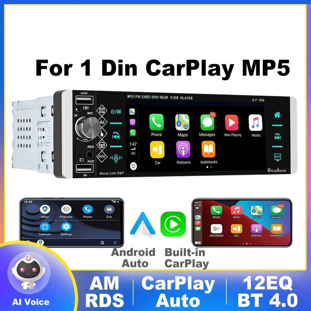 Radio-con-GPS-para-coche-reproductor-Multimedia-con-Android-1-Din-CarPlay-MP5-5-1-pulgadas.jpg