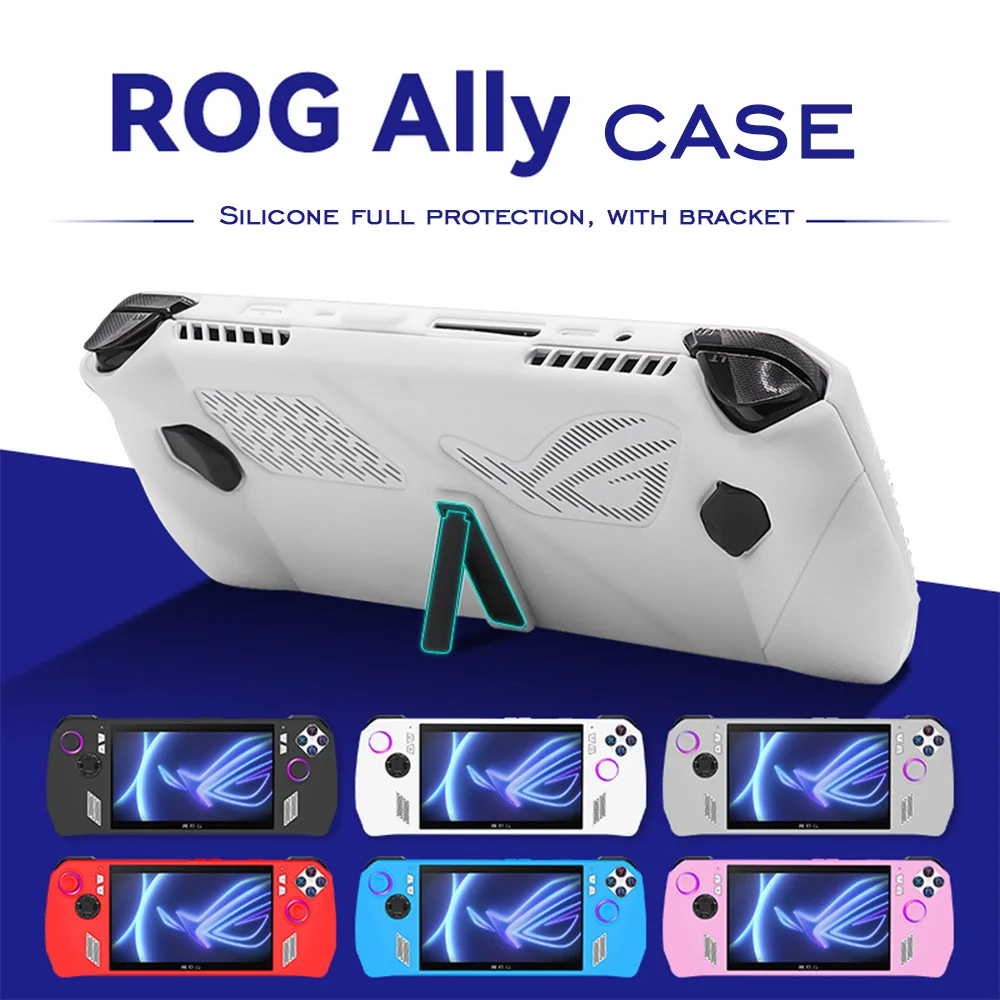 Silicone-Protective-Cover-for-ASUS-ROG-Ally-Case-Handheld-Console-Stand ...
