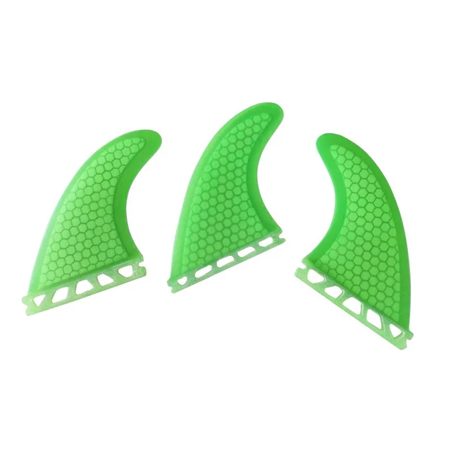 3Pcs Tri Surf Fins With Honeycomb Fibreglass for Surfboard Surf Fin ...