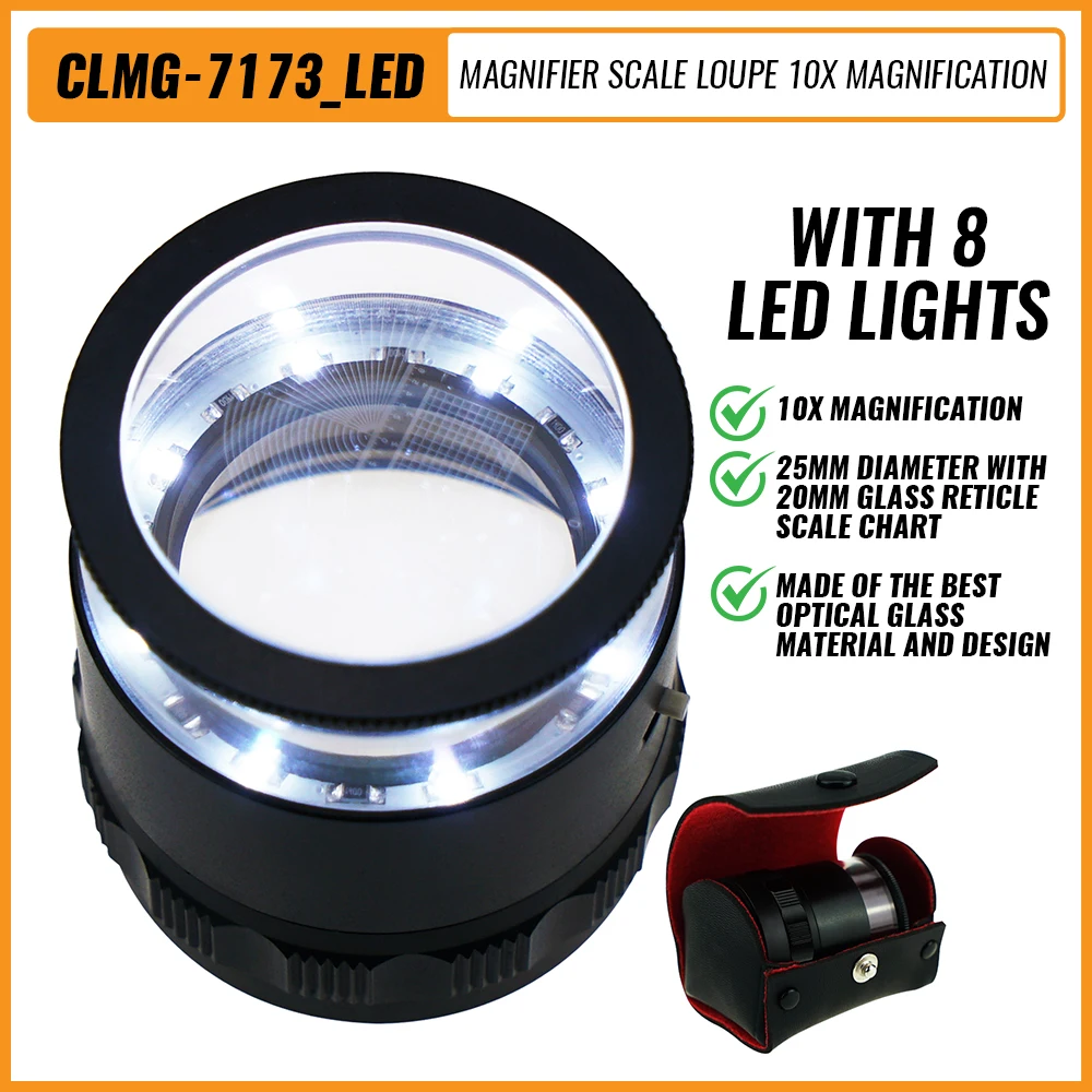 Scale-Loupe-Magnifier-10X-Magnification-25mm-Field-of-View-With-1-4-9 ...
