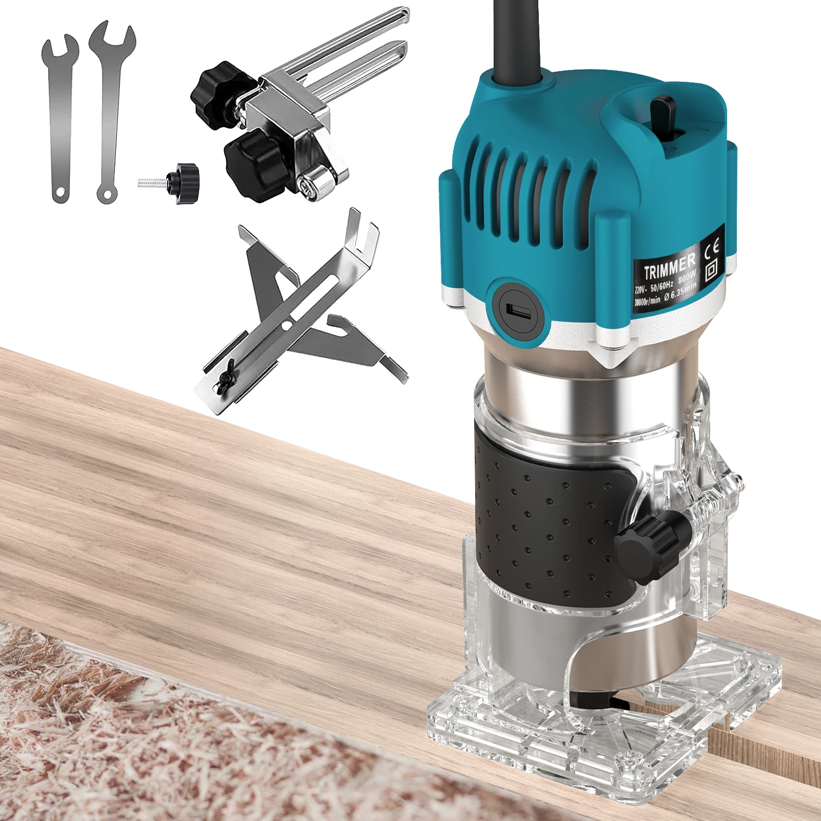 Electric Trimmer Wood Milling Trimming Engraving Slotting Machine 800W ...