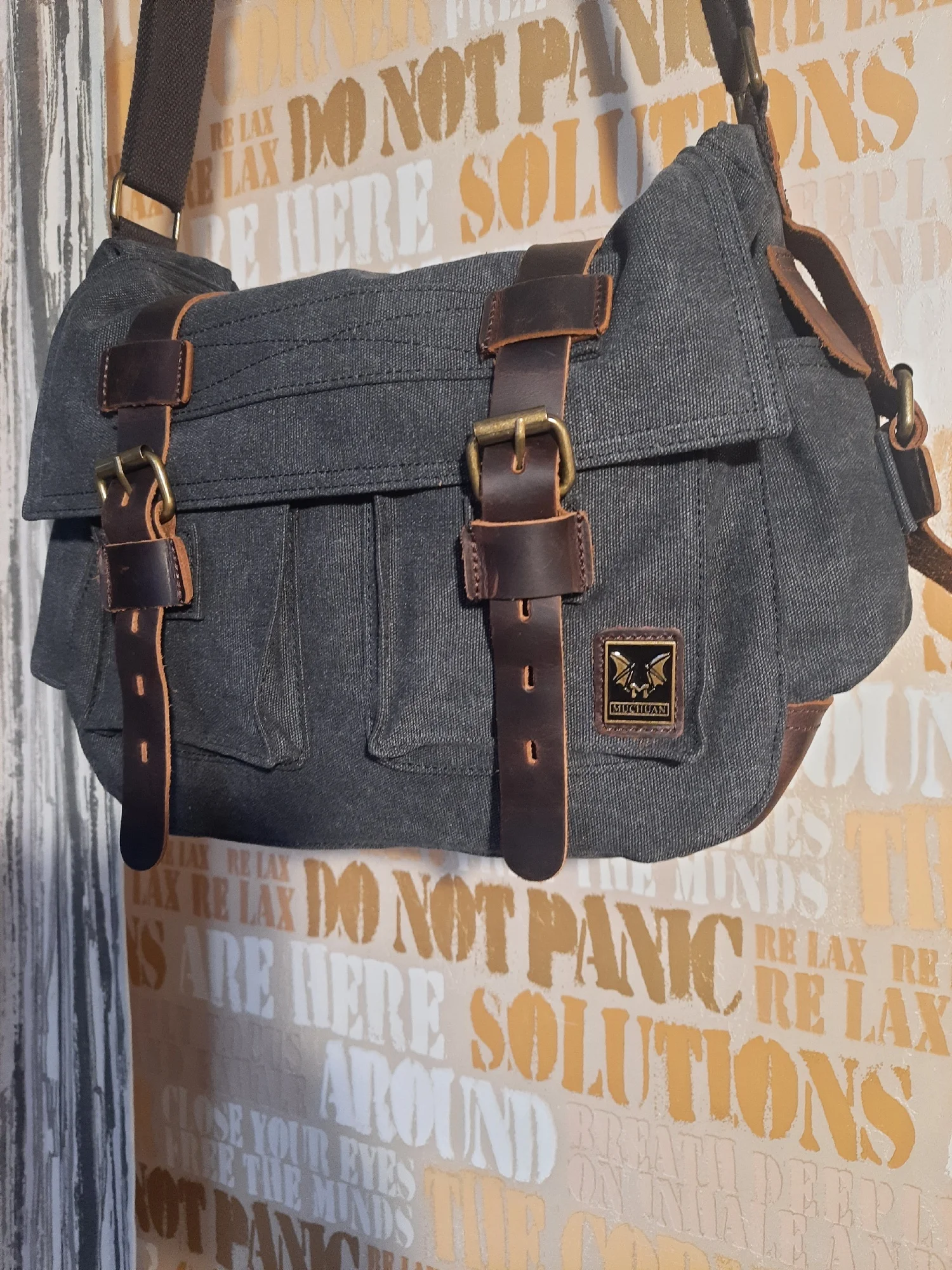 Canvas men messenger shoulder Camera Bag – Shop & Custom Genuine ...