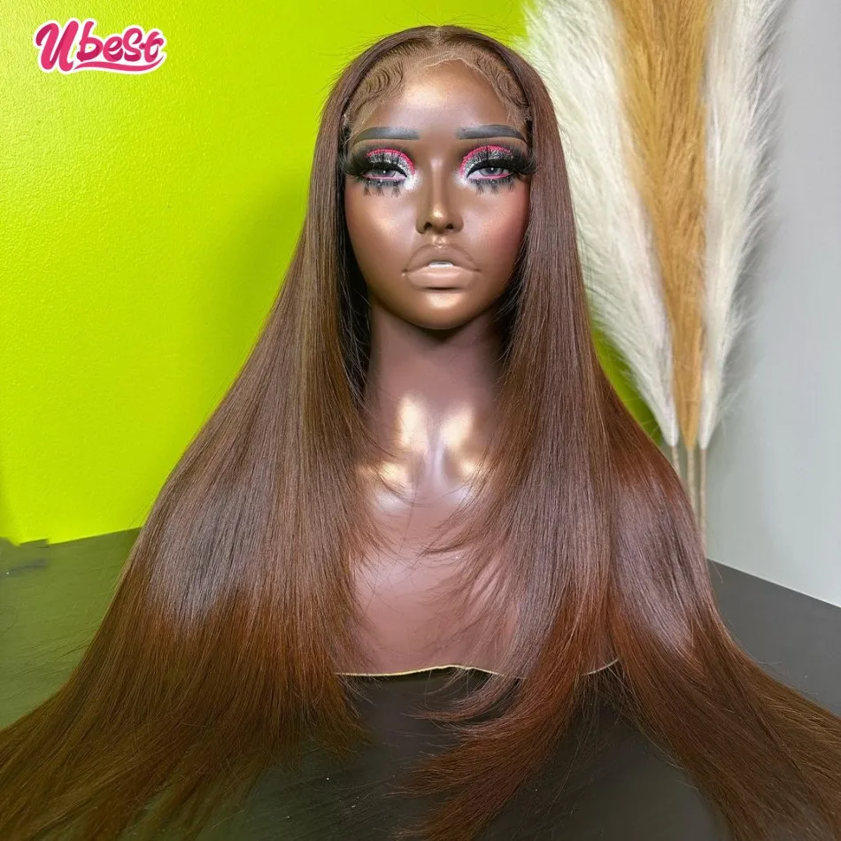 Normal-Brown-Bone-Straight-13x4-Lace-Front-Wig-Transparent-Burgundy ...