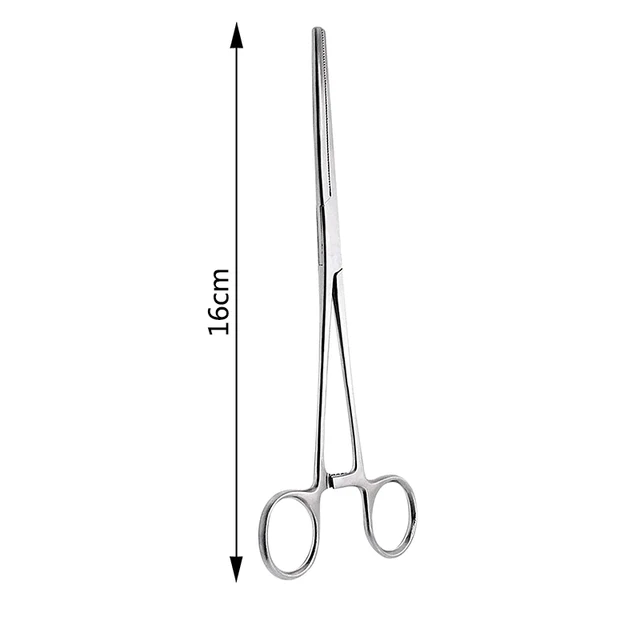 1Pc Stainless Steel Hemostatic Clamp Forceps Surgical Forceps Tool Kit ...