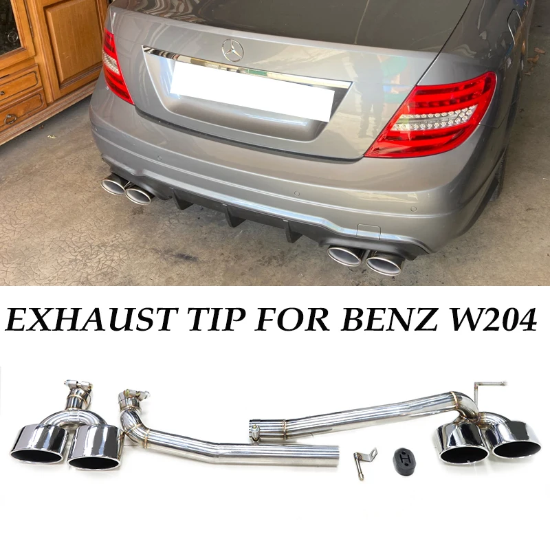 Exhaust-Tip-For-Benz-W204-C200-C180-C260-C63-M-Sport-2008-2013-Exhaust ...
