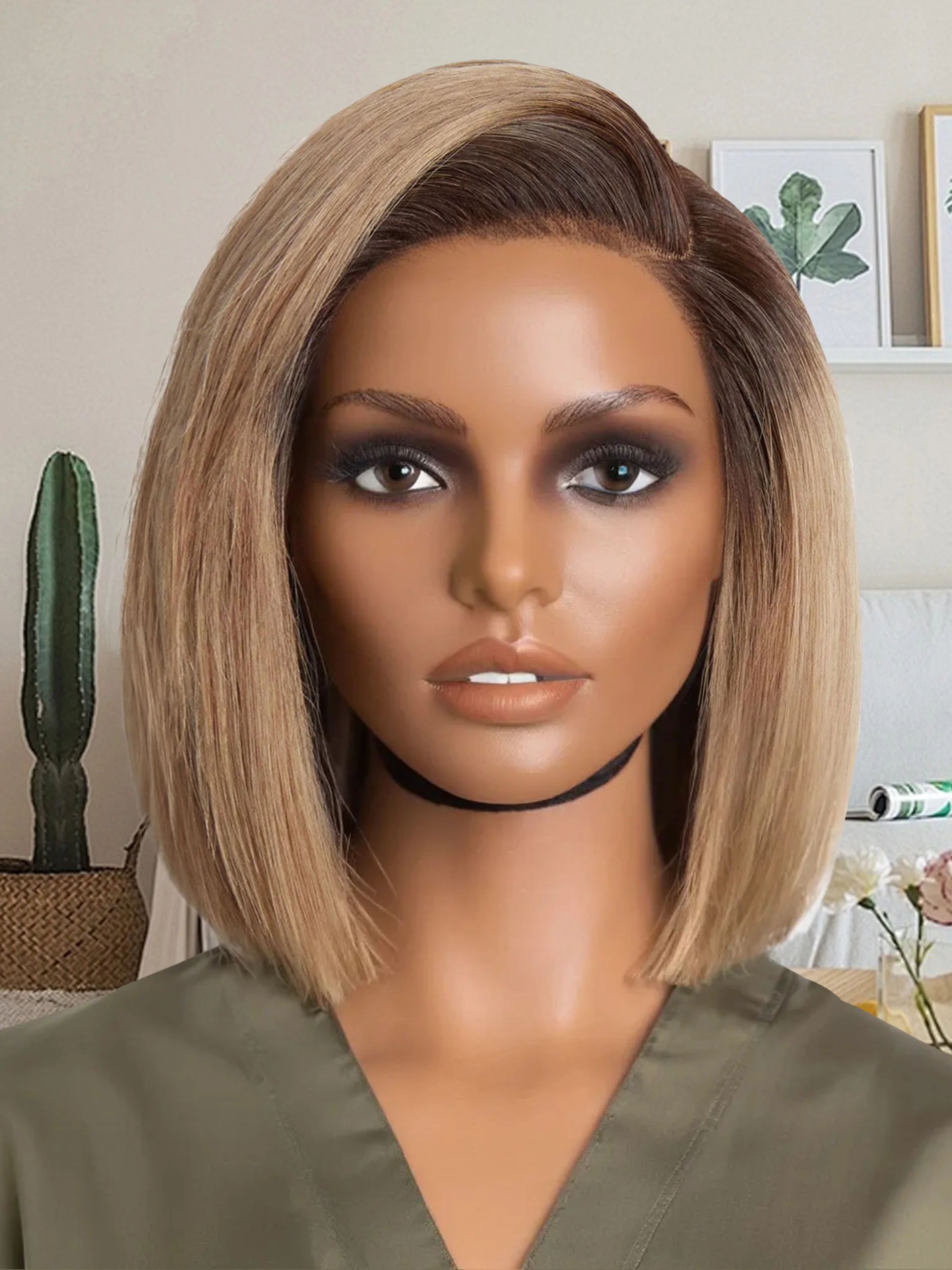 Ash-Blonde-Gradient-Straight-Short-Wig-Put-On-Go-Blunt-Cut-Minimalist ...