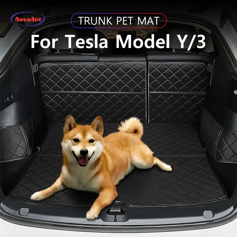 NovaAcc-for-Tesla-Model-Y-Trunk-Mats-Pet-Pad-Dog-Rear-Trunk-Protection ...
