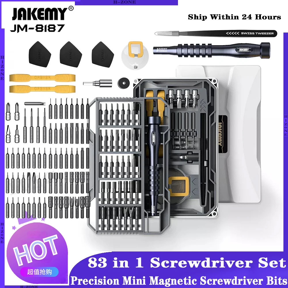 JAKEMY-83-In-1-Screwdriver-Set-Precision-Mini-Magnetic-Screwdriver-Bits ...