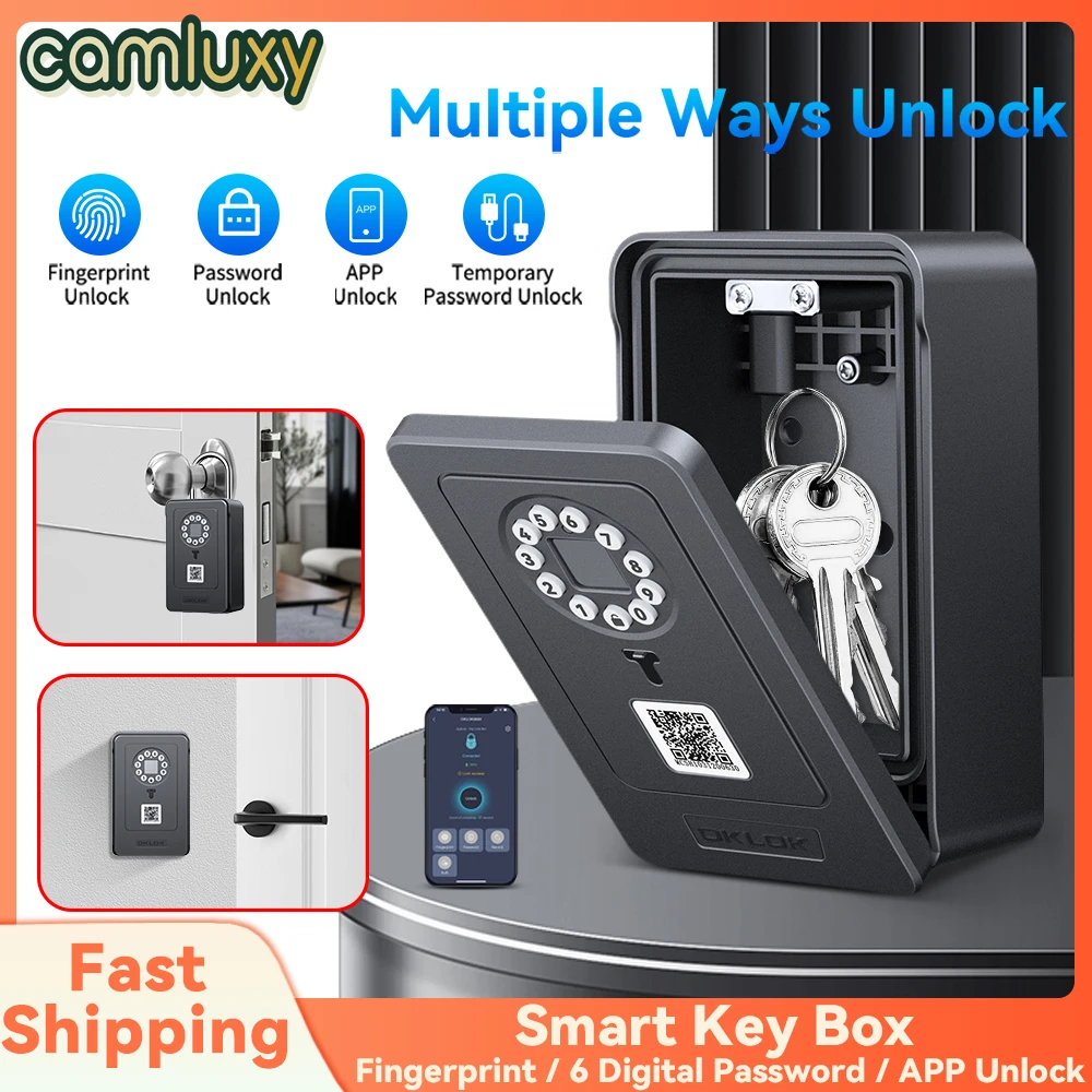 Camluxy-Fingerprint-Safe-Storage-Lock-Smart-Key-Box-6-Digital-Senha-C ...