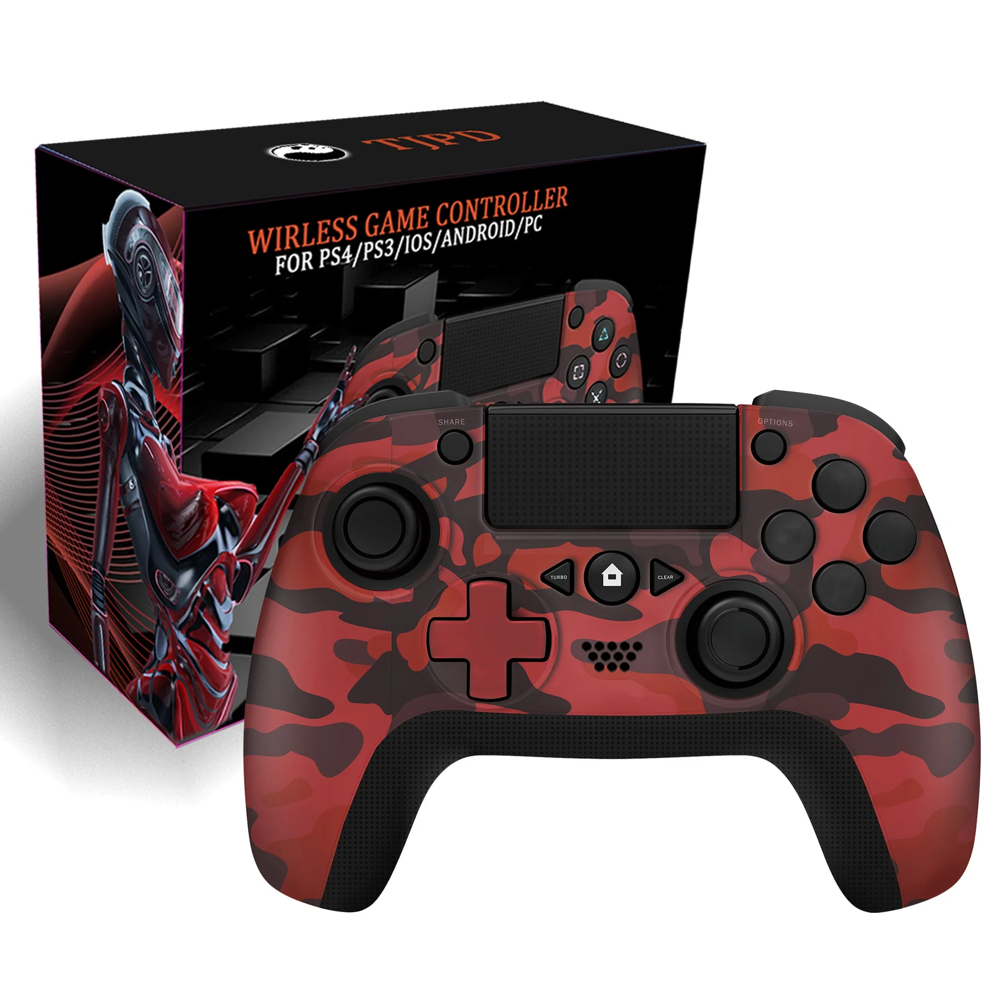 TJPD-Wireless-Game-Controller-with-2-Programmable-Back-Buttons-Compatible-with-PS4-PS3-iOS13-4 ...