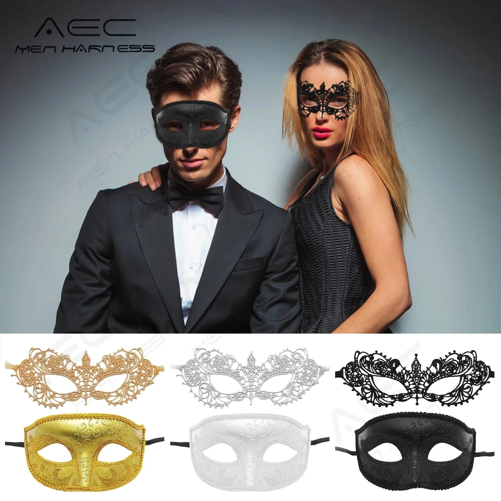 Women-Man-Sexy-Gentleman-Masquerade-Prom-Mask-Halloween-Party-Cosplay ...