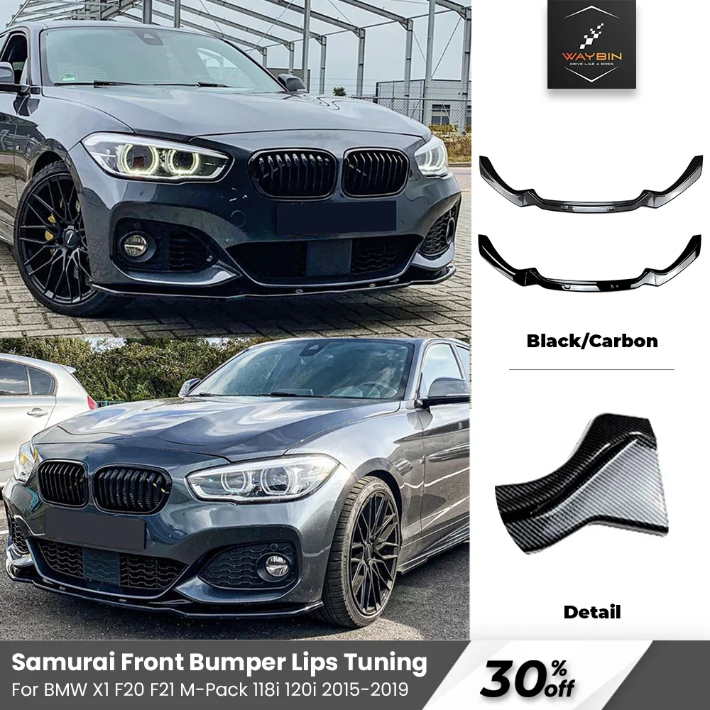 Carbon-FIber-Front-Bumper-Lip-For-BMW-F20-F21-Splitter-Spoiler-1-Series ...