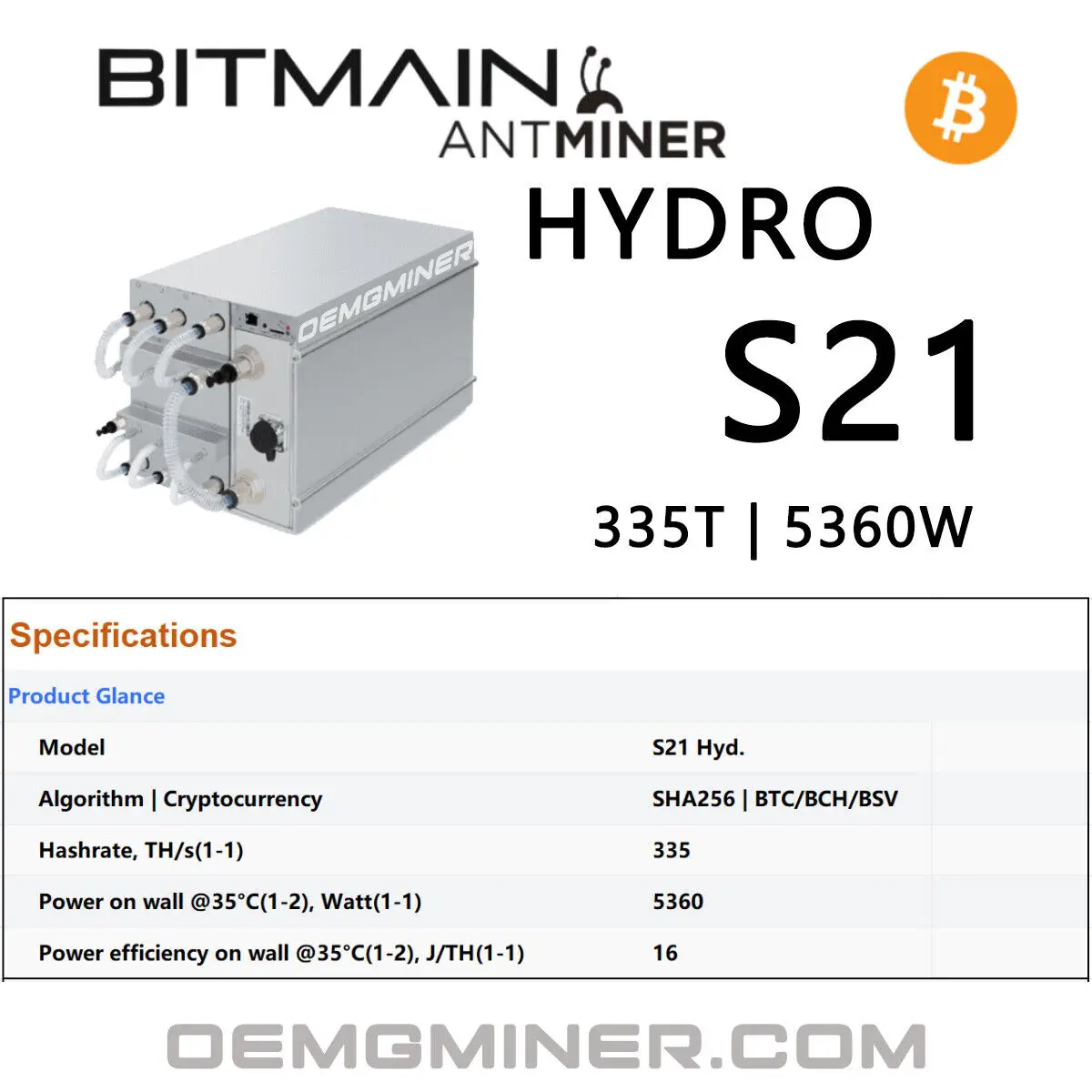 Bitmain-Antminer-S21-Hyd-335T-5360W-BTC-Miner-ASIC-BITCOIN-Mining ...