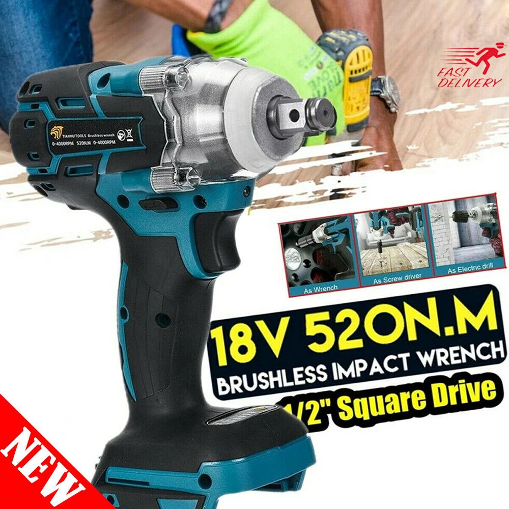 18V-Brushless-Electric-Impact-Wrench-Hand-Drill-Installation-1-2-Socket ...