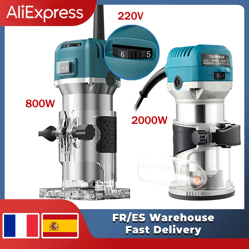 800W-Electric-Trimming-Machine-6-Speed-30000rpm-Woodworking-Milling ...