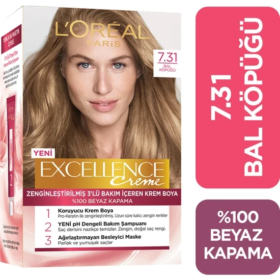 L'oréal Paris Excellence Creme Hair Color 7,31 Honey Foam| | - AliExpress