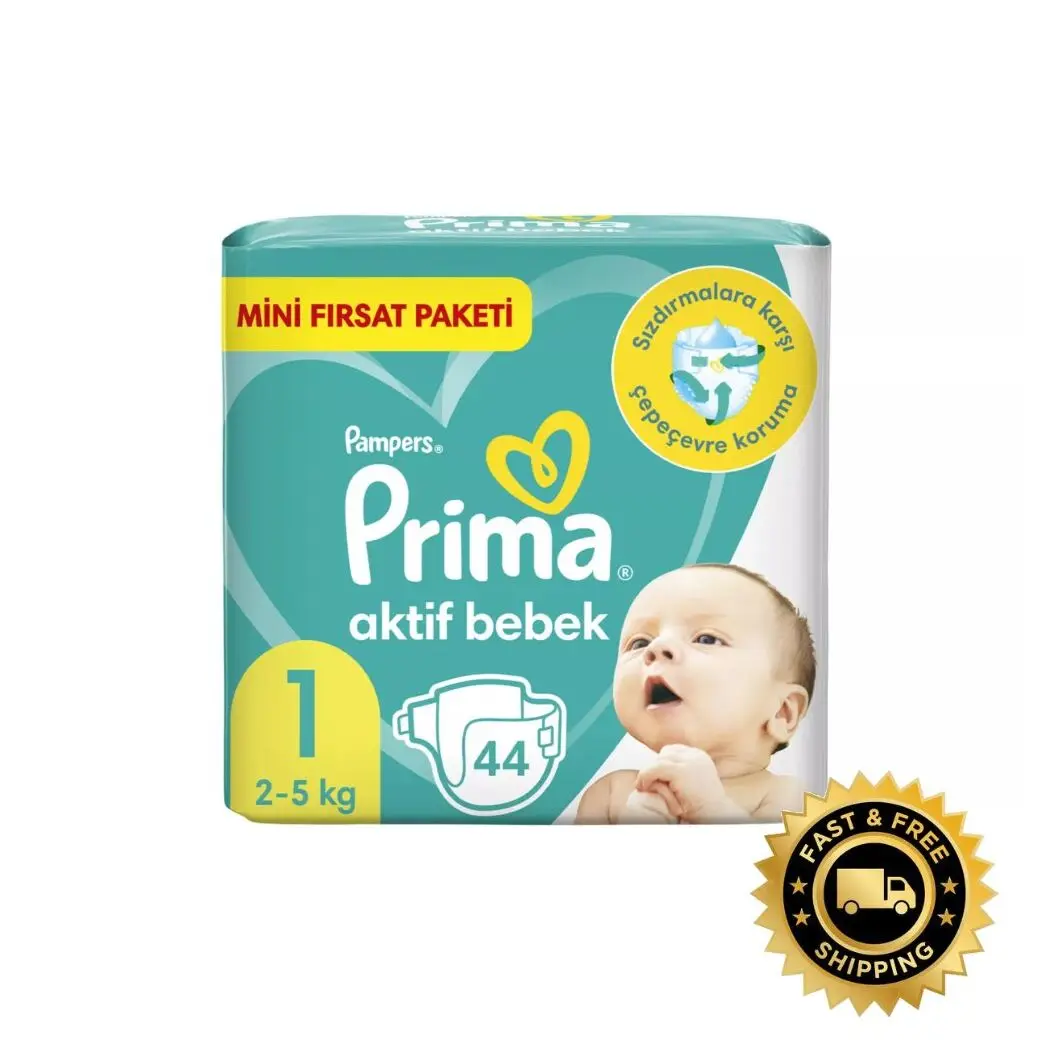 Prima Pampers 2-18kg Size 1-6 No Hygiene Toddler Disposable Newborn ...