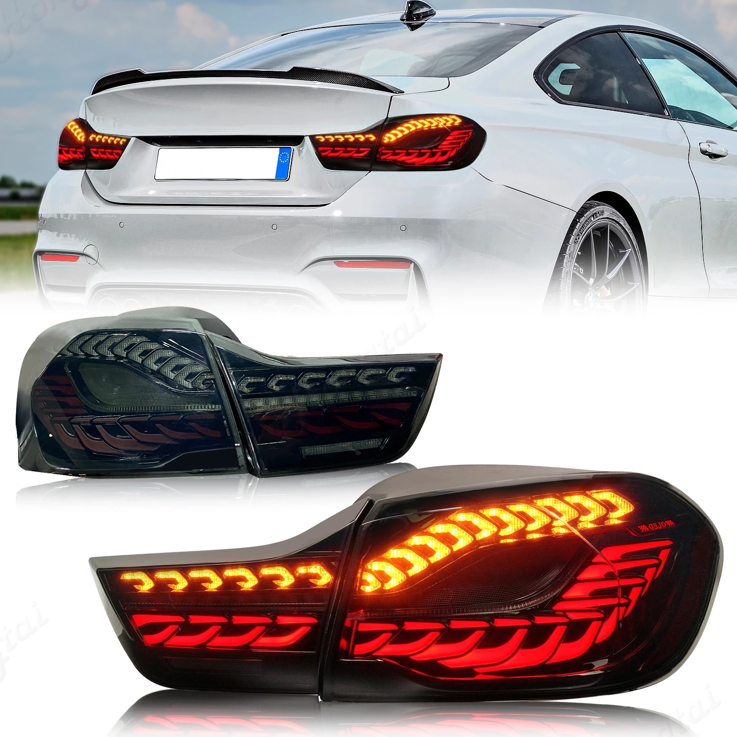 Taillight-Assembly-For-2013-2014-2015-2016-2017-2020-BMW-M4-F32-F36-F82 ...