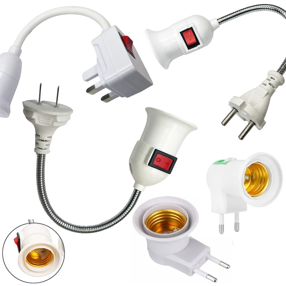 E27-Lamp-Base-Flexible-Bend-Mobile-Test-Light-Socket-Light-Adapter-Plug ...