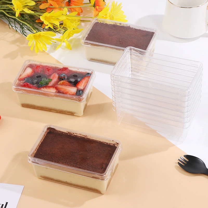 50Pc-Mousse-Cookie-Cake-Boxes-Decoration-Rectangle-Dessert-Container ...