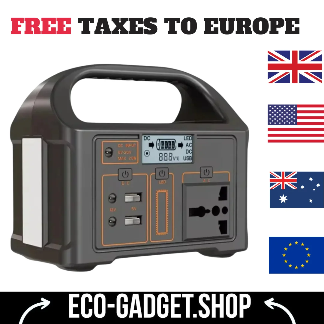 100W-Portable-Power-Station-220V-110V-Solar-Generator-Outdoor-Emergency ...