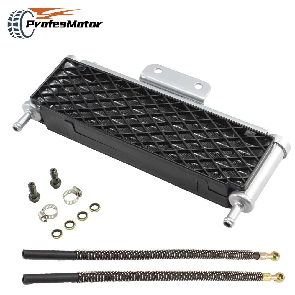 Motorcycle-Oil-Radiator-Kit-Universal-Water-Cooler-Motorcycles-Pit-Dirt ...
