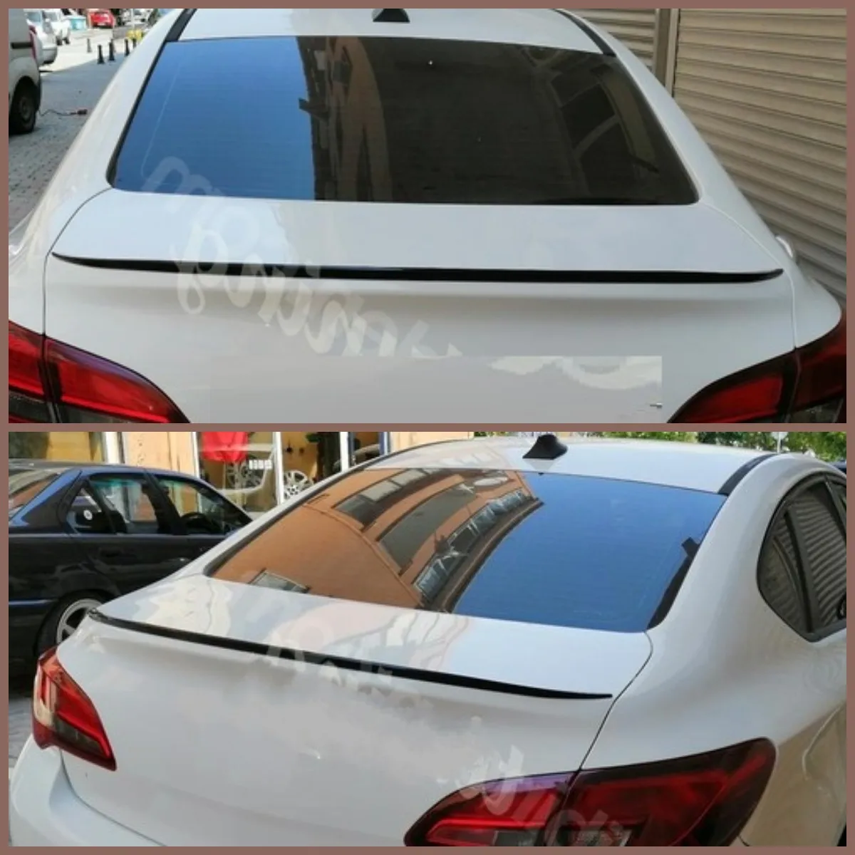 For Opel Astra J Sedan Car Spoiler Perforated Top Center Wing Trunk ...