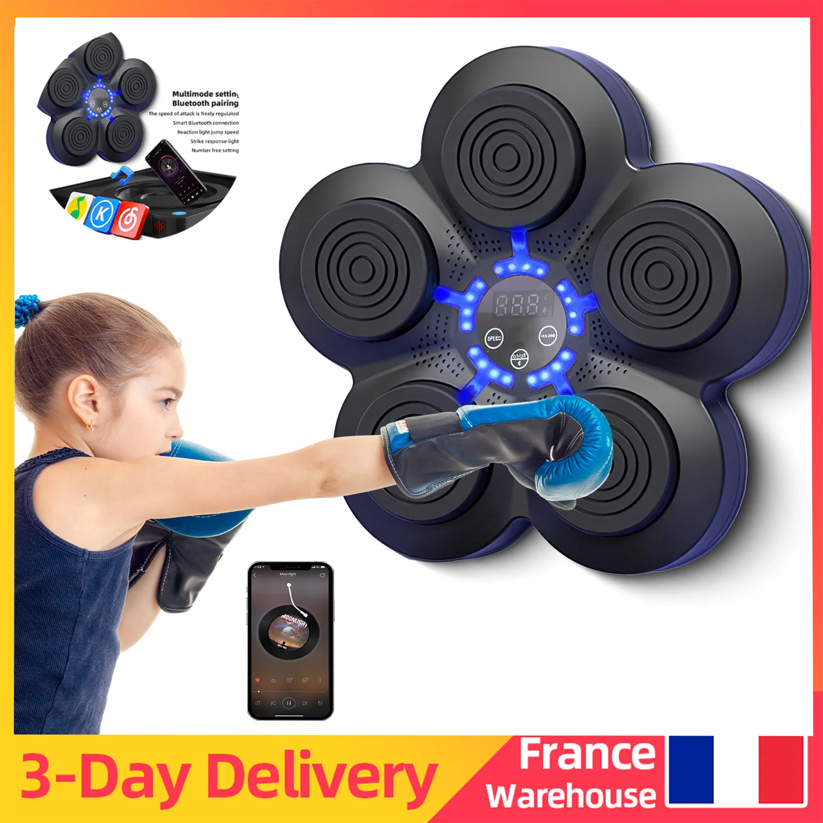 M-quina-De-Boxe-De-M-sica-Inteligente-Com-Conex-o-Bluetooth-Equipamento ...