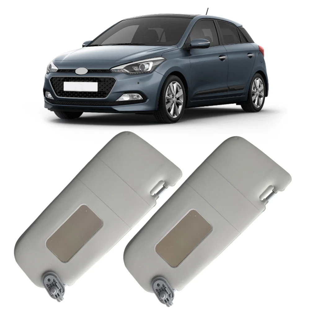 For Hyundai i20 Interior Sun Visor 2008 - 2018 Left Right 2 PCs Suit Protection Car Accessories ...