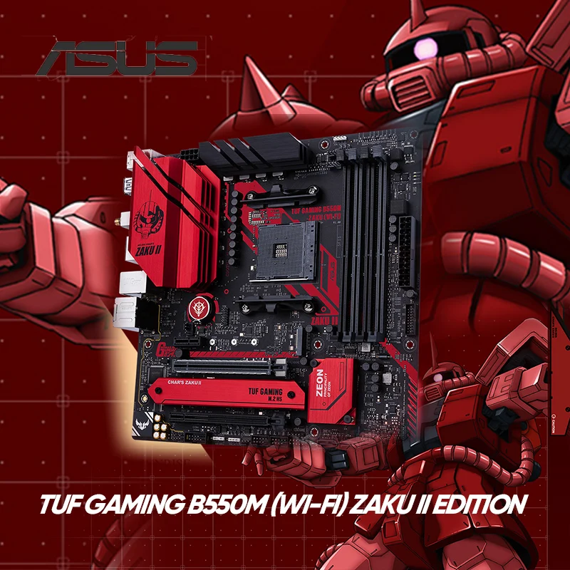 Asus tuf gaming b550m (wifi) zaku ii edição micro atx b550m amd b550 ...