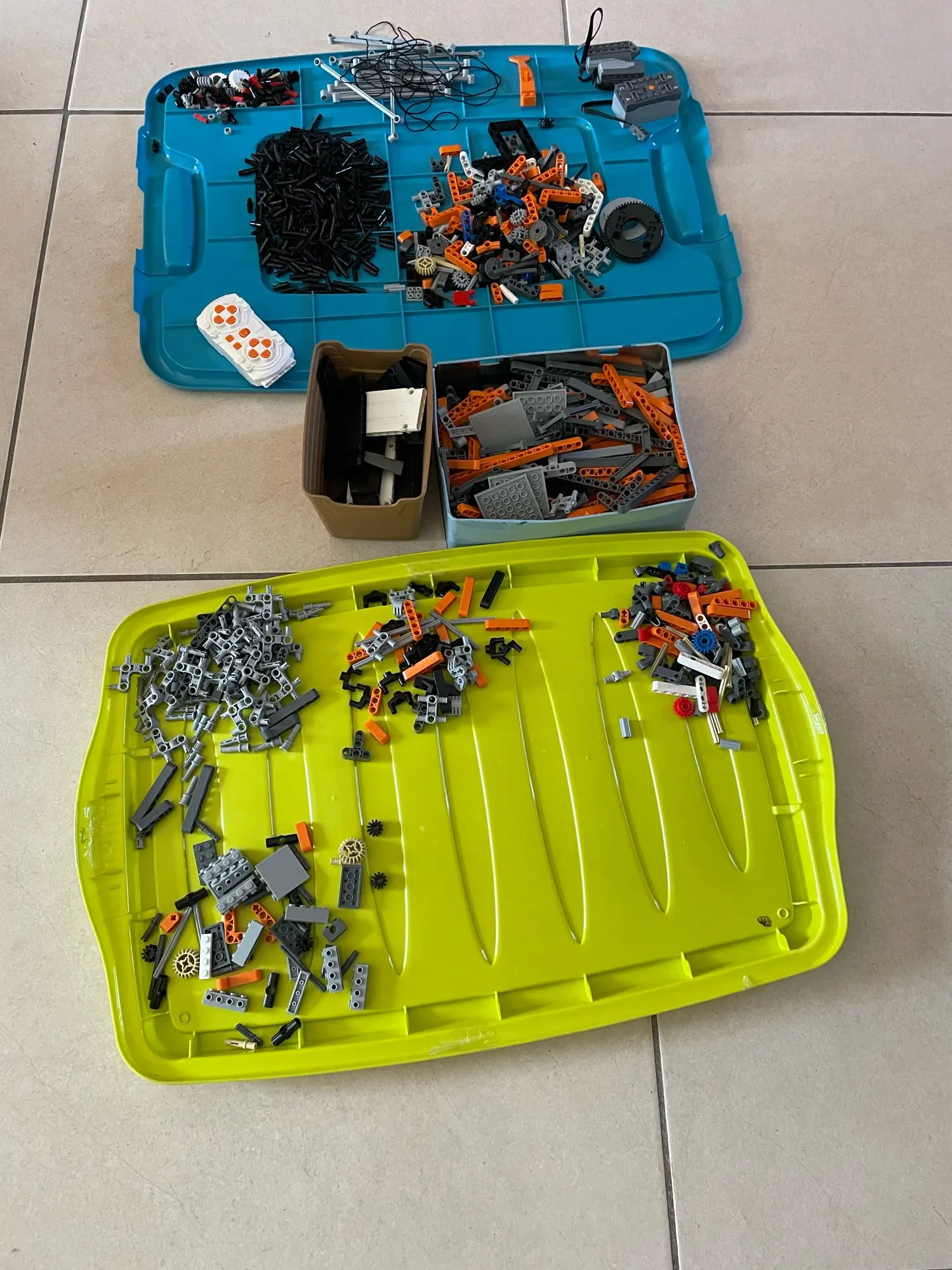 Tech MOC App Motorized RC Trailer Building Blocks for Kids