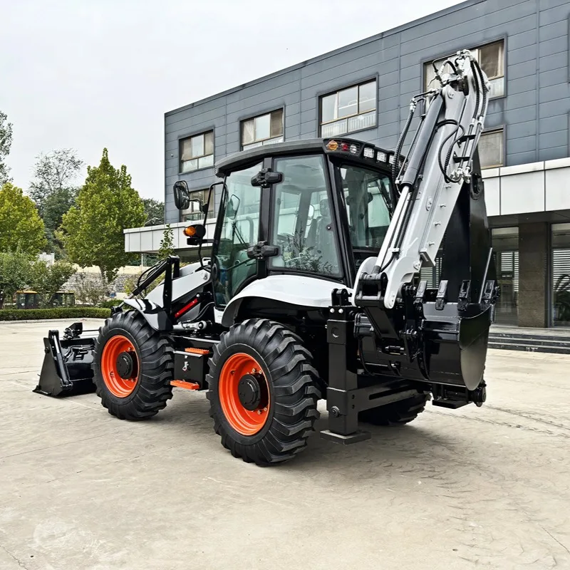 Heavy Duty Backhoe Loader 2500kg Excavator and Loader 2 in 1 Digging ...