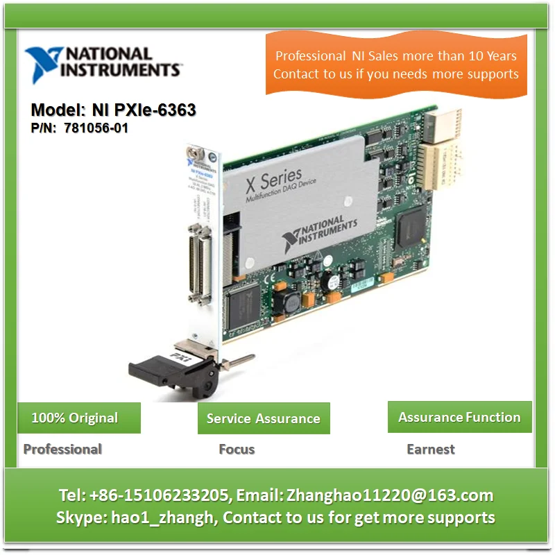 NI National Instruments PXIe-6363 781056-01 PXI Multifunction I/O Module