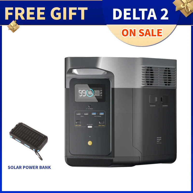 EcoFlow-DELTA-2-1800w-Portable-Power-Station-LiFePO4-Battery-1024Wh ...
