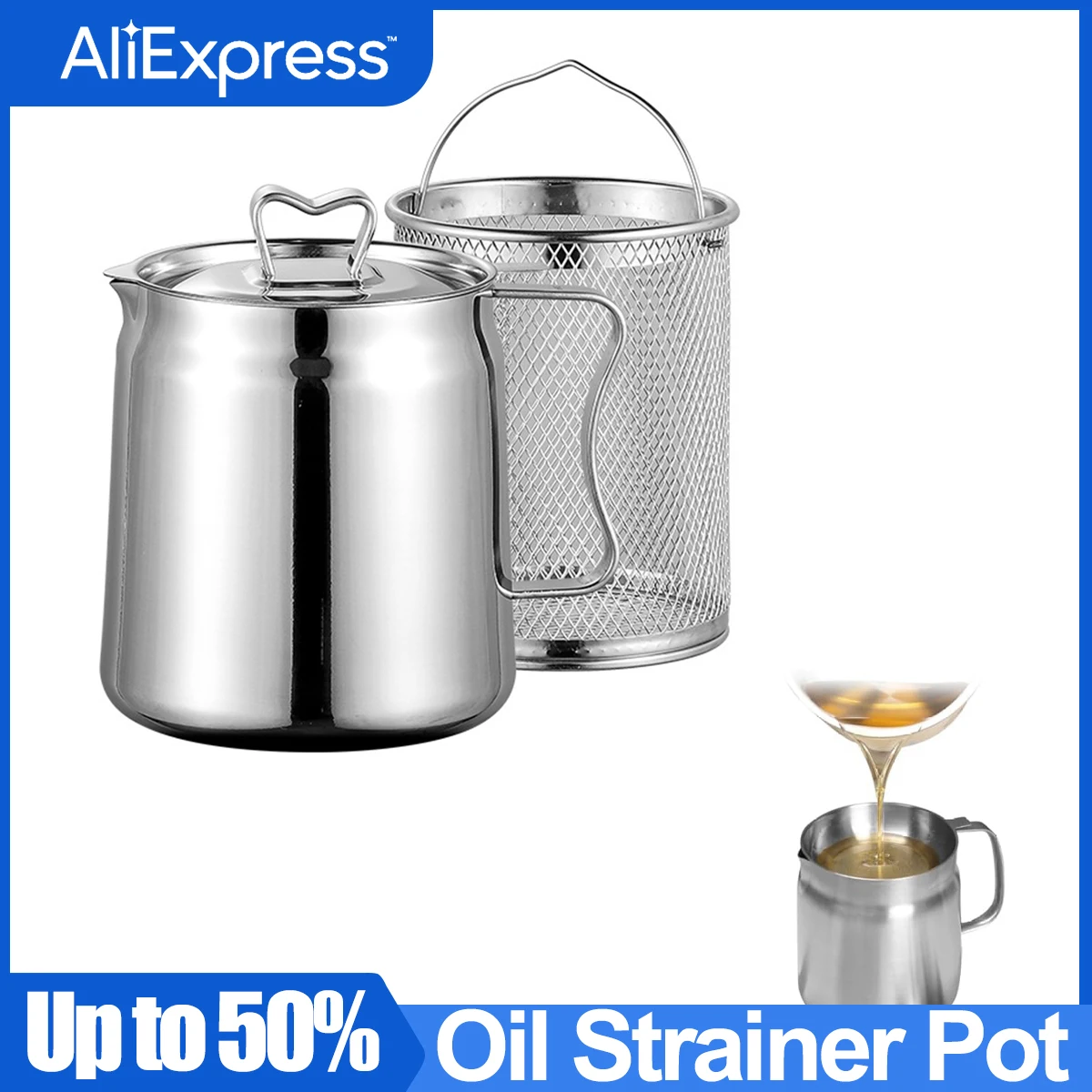 Kitchen-Oil-Container-304-Stainless-Steel-Oil-Filtering-Pot-Household ...