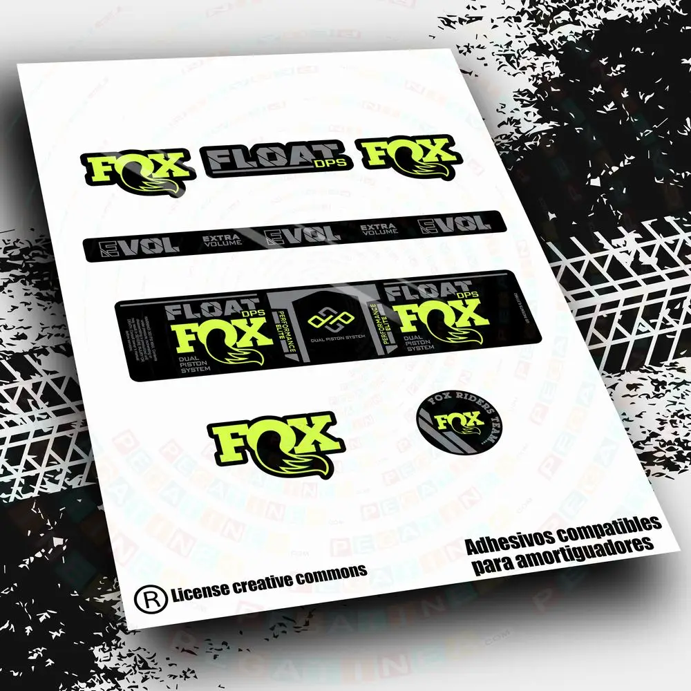 Stickers cushion FOX FLOAT DPS ELITE 2021-22 WP472 bike stickers, bike ...