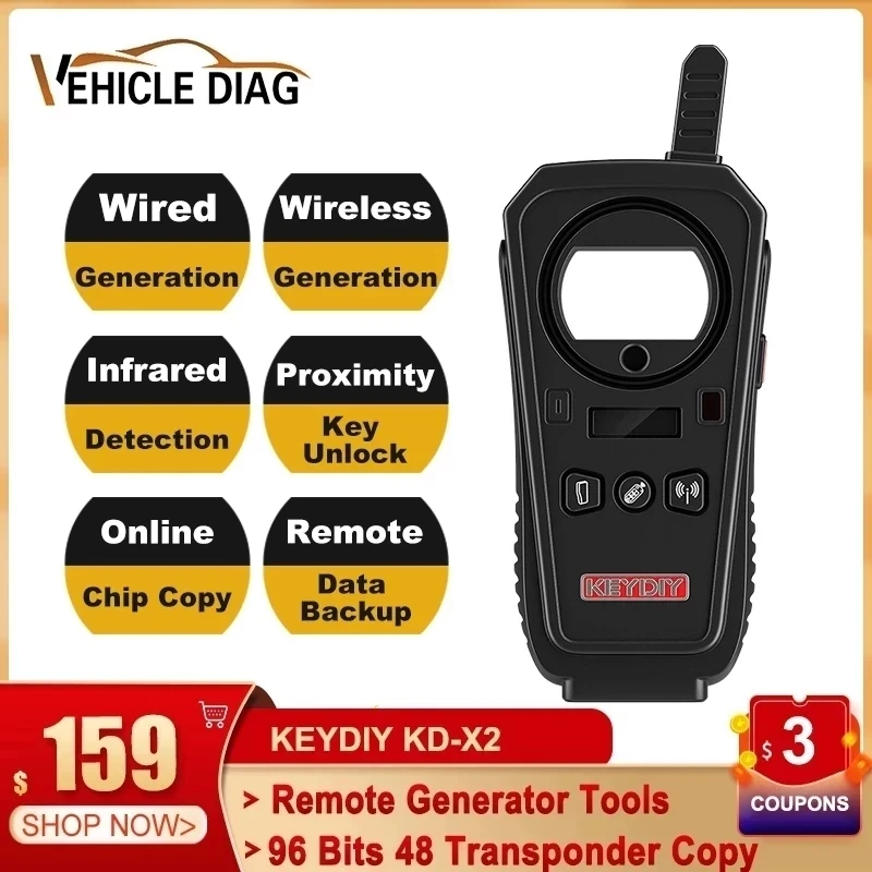 Keydiy Kd-x2 Professional Remote Generator Frequency Chip Reader No ...