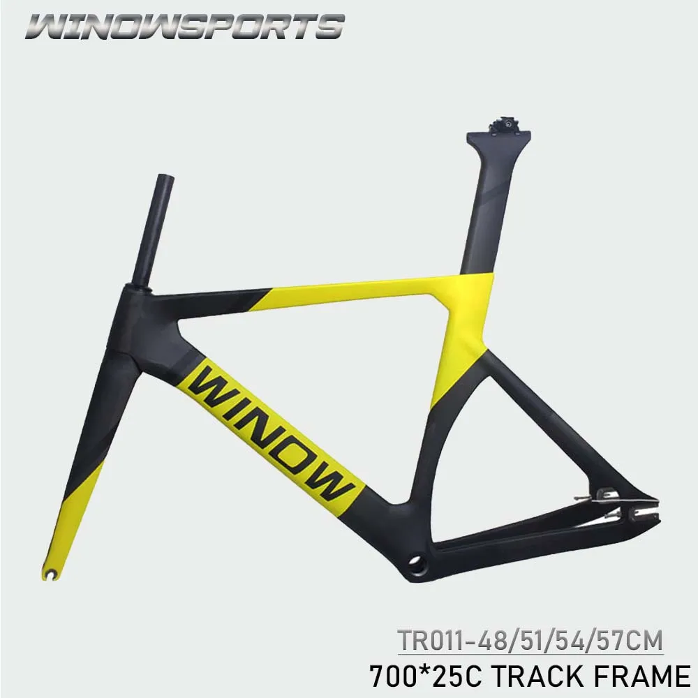 Winowsports-Full-carbon-track-bike-frame-fixed-gear-bicycle-frameset ...