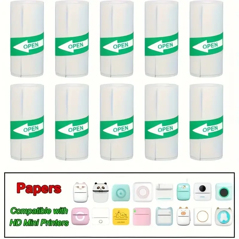 20-Rolls-10-Years-Use-PeripageThermal-Adhesive-Sticker-Photo-Paper-for ...