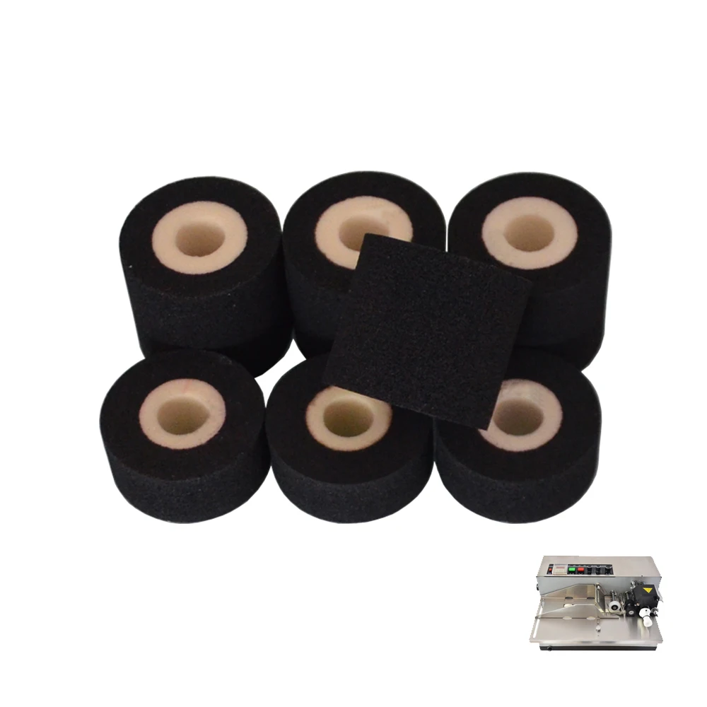 Batch Expiry Date Printing Machine Black Color Ink Transfer Roller ...