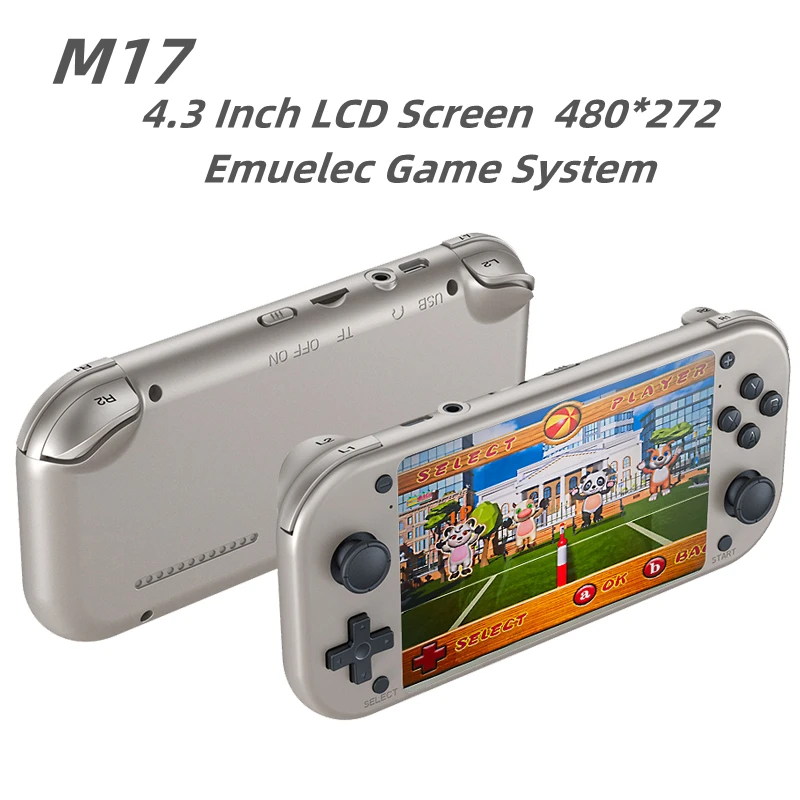 M17 4.3 Inch Retro Handheld Game Console 4.3 Inch 480*272 LCD Screen ...