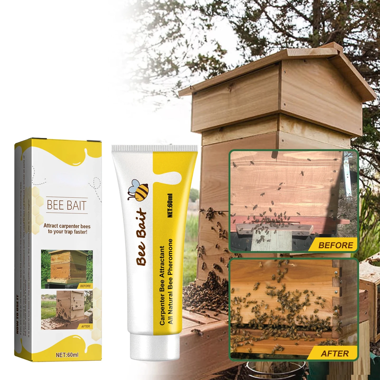 Bee-Bait-Bee-Queen-Pheromone-Easy-Catching-Lure-Bait-Swarm-Commander-Honey-Hive-Attract-Outdoor ...
