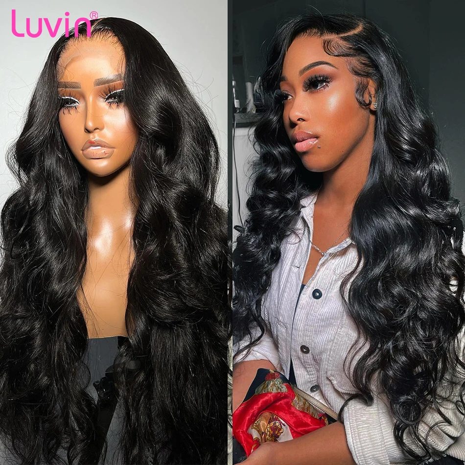 Luvin Body Wave 13x4 Lace Frontal Wigs 8 30 Inch Pre Plucked With Baby ...