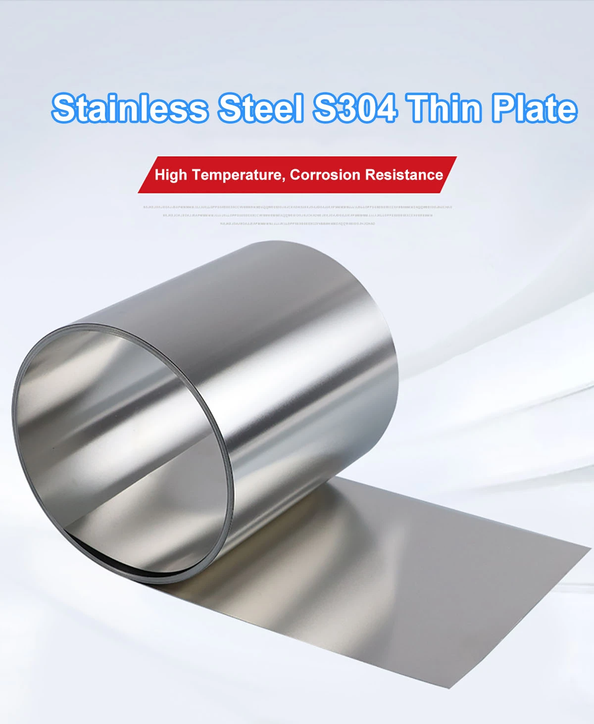 1 Meter 304 Stainless Steel Foil Strip Steel Foil Roll Width 100mm ...