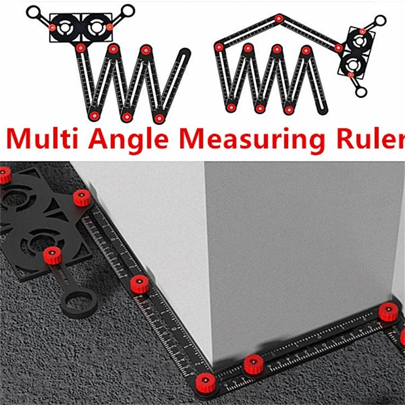 12-9-6-Fold-Aluminium-Alloy-Angle-Ruler-Finder-Measuring-Ruler ...