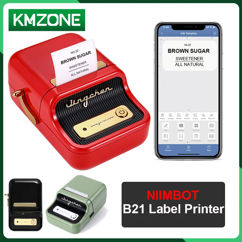 Niimbot-B21-Label-Printer-Portable-Thermal-Wireless-Bluetooth-Maker ...