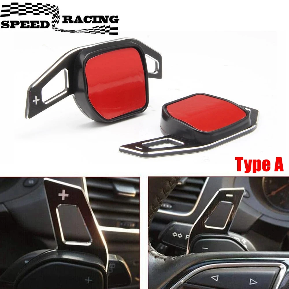 1Pair-Aluminum-Car-Steering-Wheel-Paddles-Extension-Paddle-Shifter-For ...