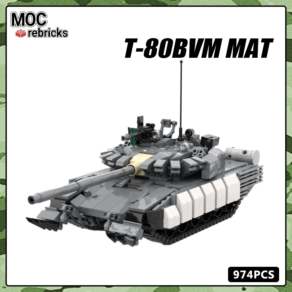 MOC-Military-Weapons-Series-Tracked-Vehicle-Russian-Army-T-80BVM-Main ...